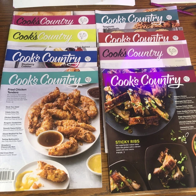 COOKS COUNTRY cook book magazines lot of 8 Variety Of Dates £18.81 ...