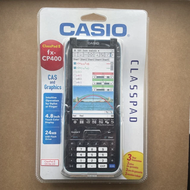 CASIO FX-CP400 CLASSPAD II Graphing touchscreen calculator £199.99 - PicClick UK