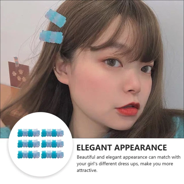 6 PZ ORSETTI gommosi in lega fermagli per capelli fermagli per capelli ...