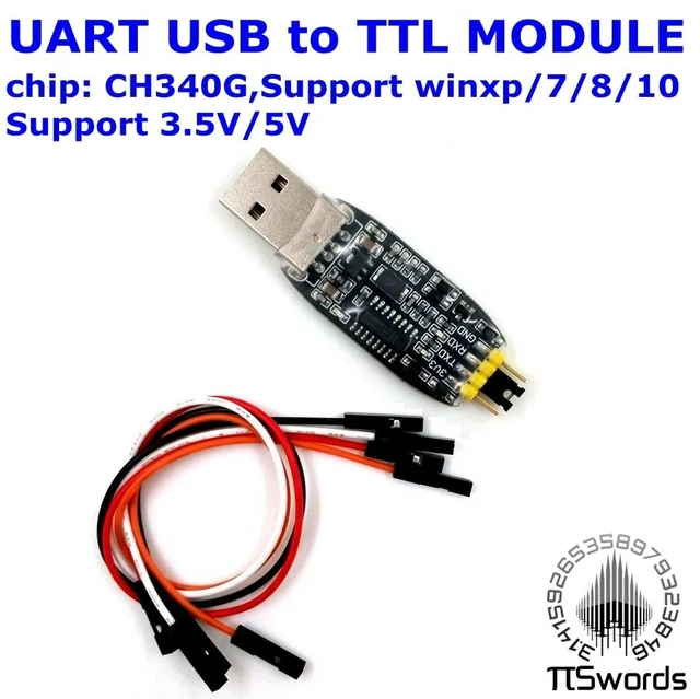 UART SERIAL PORT Module USB to TTL converter CH340G USB BLASTER Cable ...