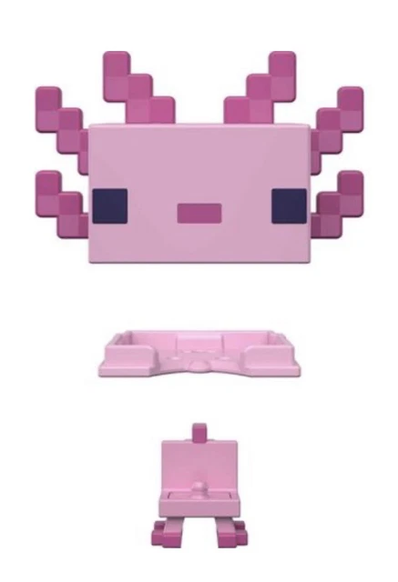 MINECRAFT MOB HEAD Minis Pink Axolotls Figure Brand New £14.99 ...