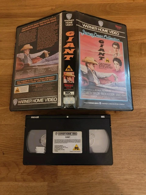 VHS - GIANT Big Box Ex-Rental VHS James Dean Collection PAL UK £4.50 ...