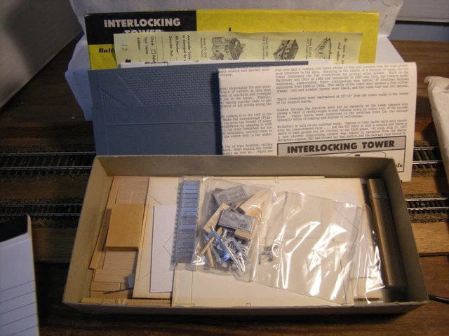 ALEXANDER SCALE MODELS Wooden HO scale INTERLOCKING TOWER Kit $11.06 ...