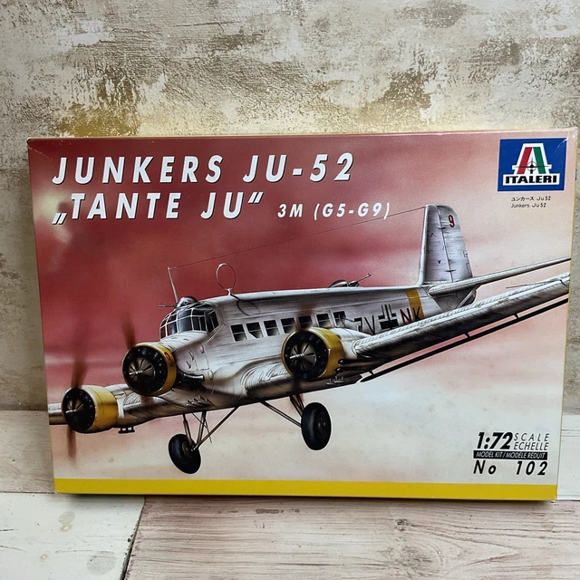 ITALERI JUNKERS JU-52 Ltanye Ju” 3M (G5-G9) #102, 1:72 Scale Kit £22.99 - PicClick UK