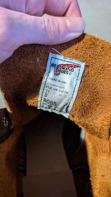 RED WING IRON Ranger 8085 Heritage Brown Leather Boots Copper Rough ...