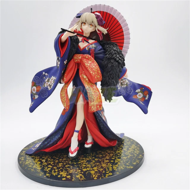ANIME FIGMA FATE/GRAND Order Saber Kimono Figure 27cm Model Statue Toy ...