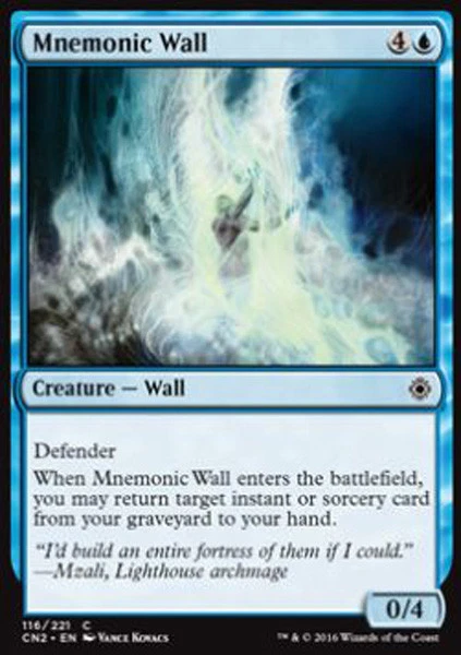 MTG MNEMONIC WALL Foil Exc - Muro Mnemonico - Cn2 - Magic EUR 1,00 ...