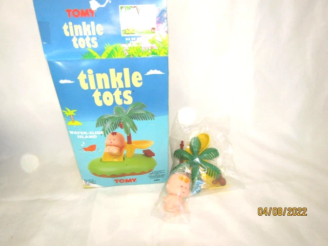 RARE 90’S TOMY “ Tinkle tots” Water slide Island Original Box new £19. ...