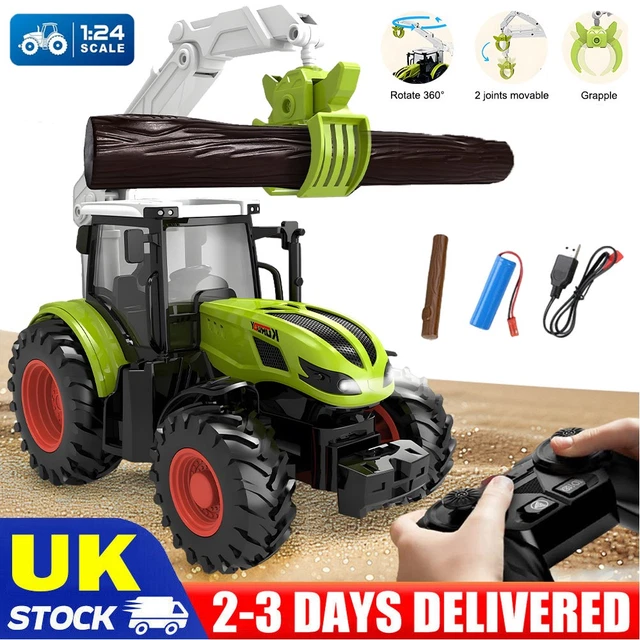 REMOTE CONTROLLED TRACTOR RC Tractor Toy 2.4 GHz Tractor Toy Boys Kids ...