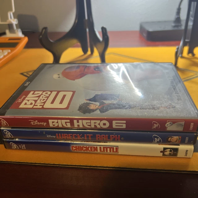3 DISNEY DVD Lot Big Hero 6-wreck It Ralph-chicken Little £7.60 ...