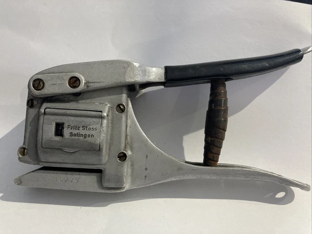 VINTAGE FRITZ STOSS Solingen Bus Tram Ticket Stamp Clippy Machine £32. ...