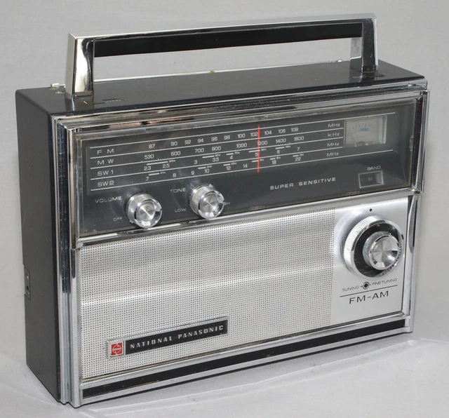 NATIONAL PANASONIC RF-1400 AM/FM Short Wave Radio Circa 1965 Works ...