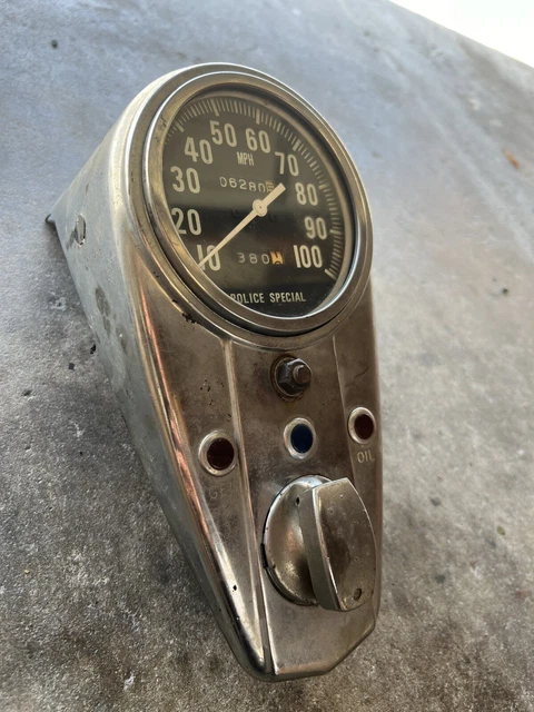 HARLEY DAVIDSON POLICE Special Speedometer And Dash With Cable $333.69 ...