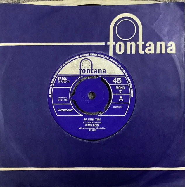 DIANA DORS*SO LITTLE TIME*1964*KILLER MOD*FUZZ*POPCORN*SOUL*FONTANA ...