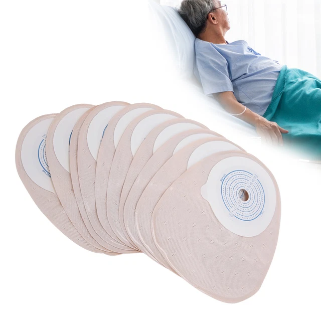 10 PZ SACCHETTI per colostomia monouso sacchetto per stomia chiuso ...