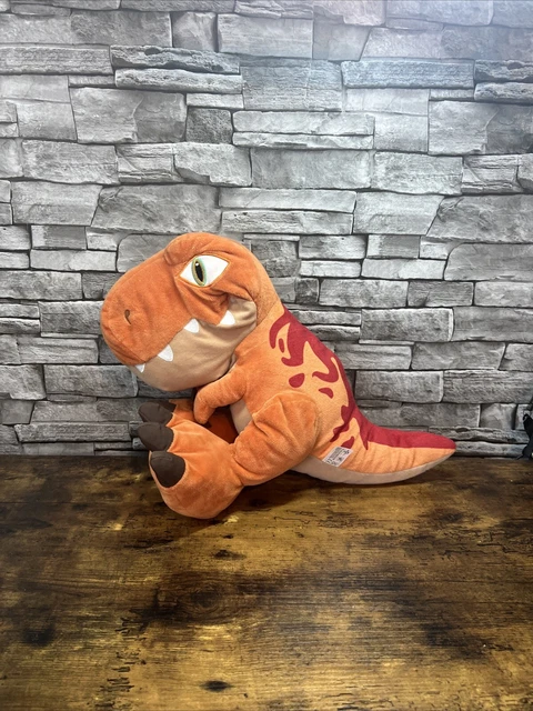 JURASSIC WORLD PARK Dinosaur Orange T-Rex Large Soft Toy 13” Plush Posh ...