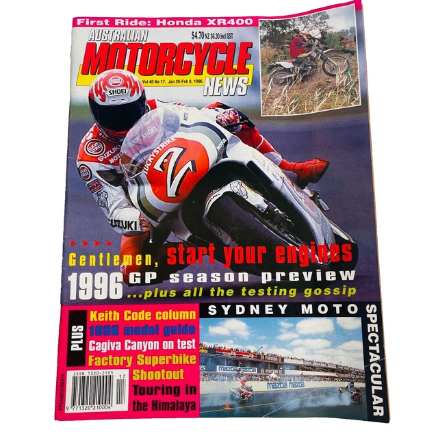 AUSTRALIAN MOTORCYCLE NEWS Magazine - Vol 45 No 17 Jan/ Feb 1996 $35.00 ...