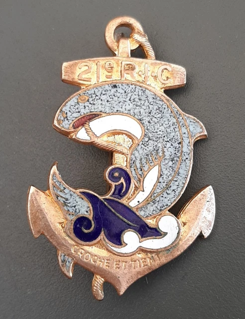 INSIGNE 21° RIC 1940 Drago Béranger WW2 Régiment Infanterie Coloniale ORIGINAL EUR 69,99 ...