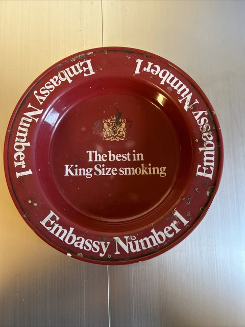 VINTAGE EMBASSY NUMBER one No 1 ashtray - Home Bar , Man Cave , Pub ...