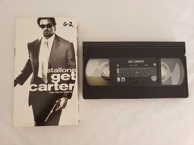 GET CARTER 2000 VHS Movie VCR Sylvester Stallone, Michael Caine, Mickey ...