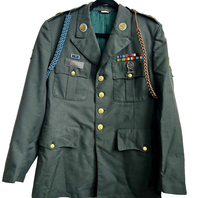 VINTAGE US ARMY Specialist Dress Uniform 40R Complete Military Patches ...