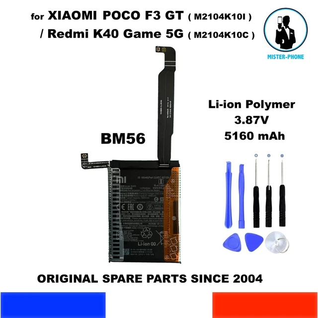ORIGINAL BATTERY BM56 XIAOMI POCO F3 GT REDMI K40 GAME 5G 5160mAh ...