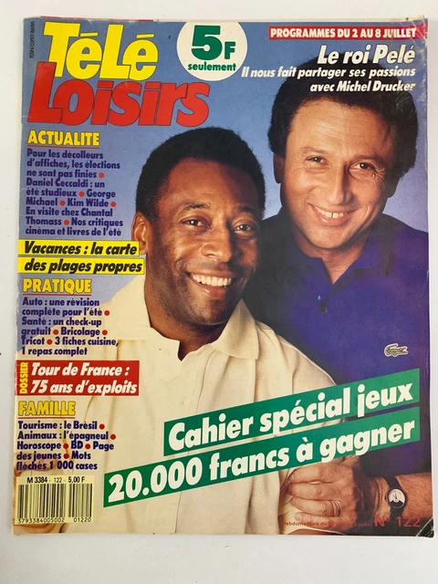 TÉLÉ LOISIRS N°122 du 27/06/1988; Pelé et Drucker/ Tour de France/ Kim ...