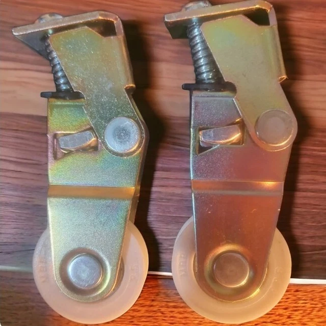 2 X WHEELS & rivets sliding door assembly £17.29 - PicClick UK