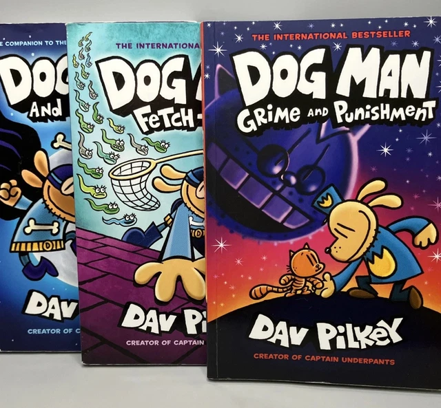 DOG MAN CAT Kid Fetch 22 Grime Punishment 3 Paperback Bundle £14.99 ...