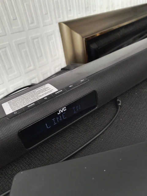 VGC JVC TH-W513B Bluetooth Soundbar (100W) Black Power Adaptor & Remote ...