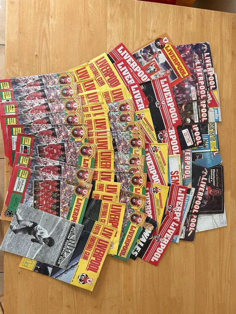 LIVERPOOL FC FOOTBALL programmes 1980s £40.00 - PicClick UK