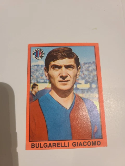 1967-68 MIRA TUTTI I Calciatori GIACOMO BULGARELLI Bologna FIGURINA ...