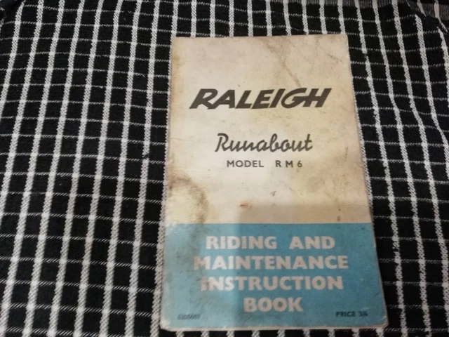 RALEIGH RM6 RUNABOUT Moped Original Owners Instruction Handbook £8.00 ...