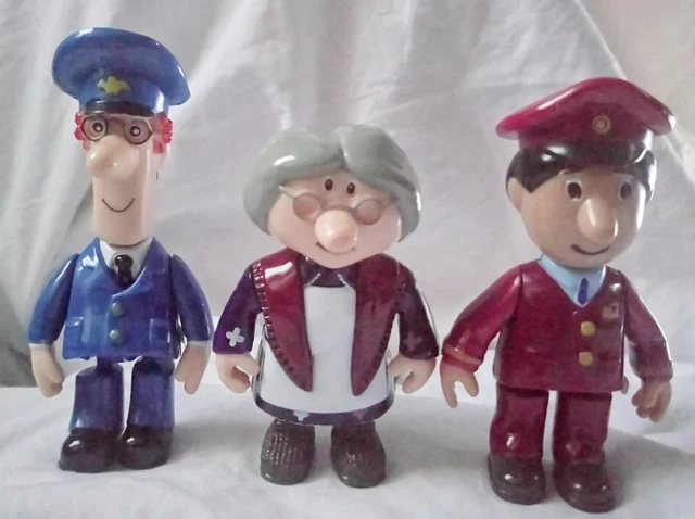 POSTMAN PAT SERIES Bundle Ajay Beans, Mrs Goggins & Postman Pat 4" Toys ...