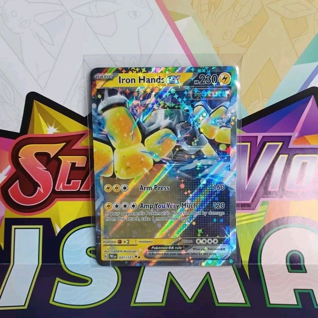 POKEMON TCG PRISMATIC Evolutions 🔥 Iron Hands Ex 031/131 Double Rare NM ...