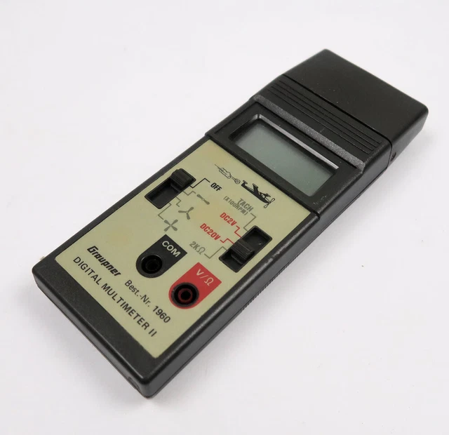 GRAUPNER DIGITAL-MULTIMETER II Nr 1960 Drehzahlmessung RARITÄT EUR 40 ...