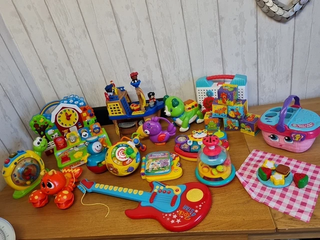 BABY TODDLER EDUCATIONAL Sensory Toy Bundle VTECH Little Tikes, Leap ...