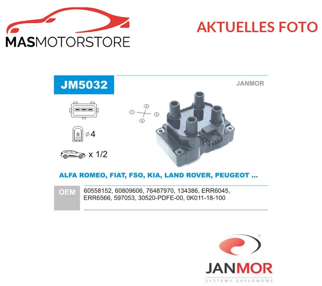 MOTOR ZÜNDSPULE JANMOR Jm5032 P Für Alfa Romeo 155,164 1.7L,1.8L,2L EUR 50,85 - PicClick DE