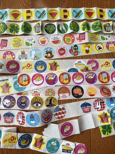 TRADER JOE'S STICKERS Joes Stickers Over 100 $30.00 - PicClick
