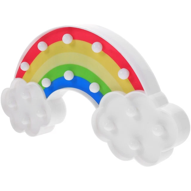 LED DESK LIGHT Bedroom Table Light Rainbow Lamp Decorative Atmosphere ...