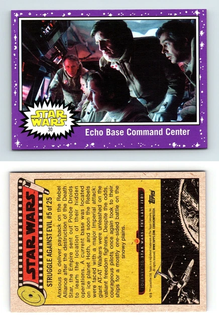 ECHO BASE COMMAND Center #30 Journey To Star Wars Last Jedi 2017 Purple ...
