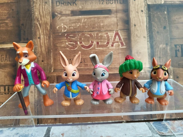 PETER RABBIT FIGURES - Benjamin Bunny Lily Bobtail Mr Todd Fox ...