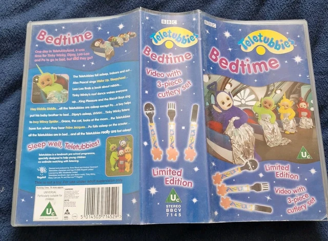 TELETUBBIES BEDTIME VHS 2001 PAL BBC With Cutlery, See 2nd Picture $108 ...