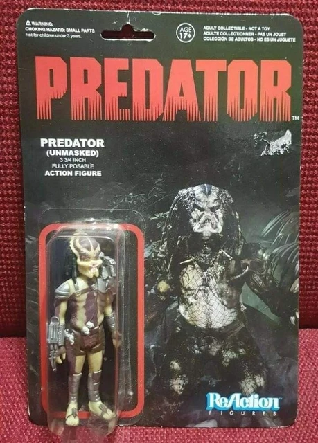 FUNKO REACTION PREDATOR Unmasked Closed Mouth Version 3.75" Figure NEW ...