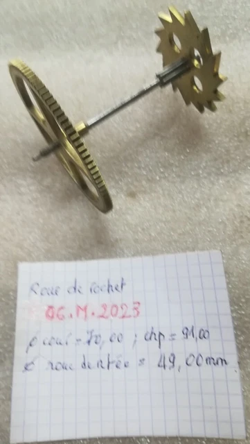 HORLOGE COMTOISE ROUE de rochet (06.M.2023) uhr old french clock ...