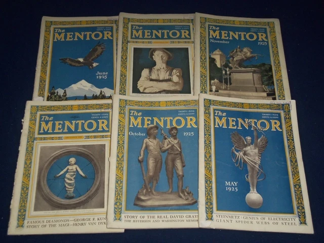 1925 THE MENTOR Magazine Lot Of 6 Different Issues- Great Ads - Photos ...