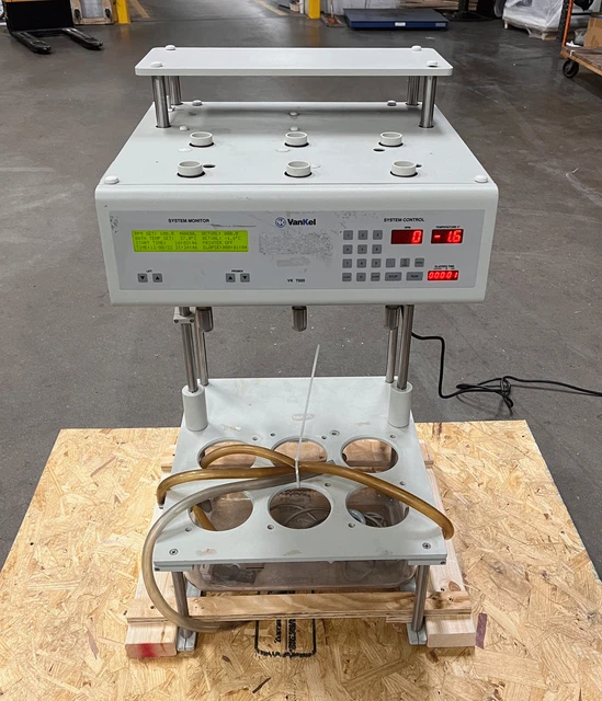 VANKEL VARIAN VK7000 Tablet Dissolution Tester System with Bath 10-6000 ...