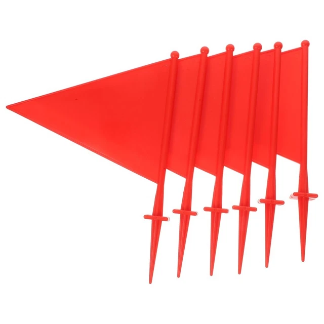 6 PCS ALL Weather Marking Flags Garden Ground Lawn for Sprinkler Heads ...
