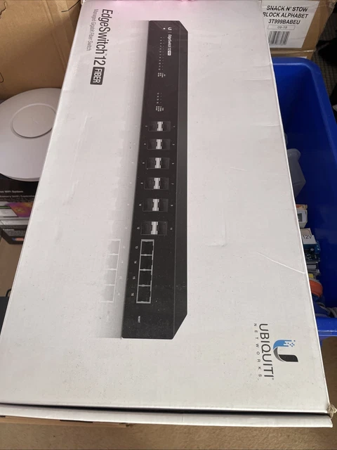 UBIQUITI ES-12F EDGESWITCH 12 Port Layer 3 Managed Fibre Switch £83.88 ...