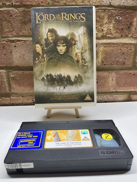LORD OF THE Rings Fellowship Big Box Ex Rental Vhs BlockBusters £9.99 ...
